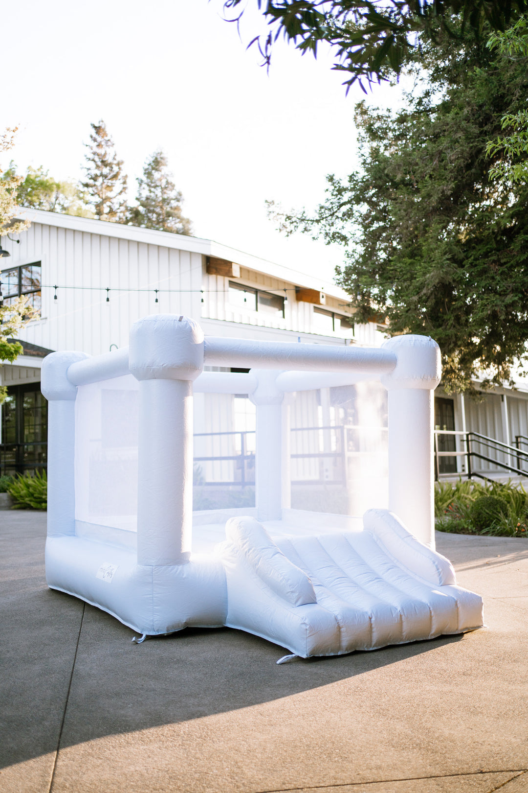 Mini Leo - Muted Blue Bounce House – Mini Castles